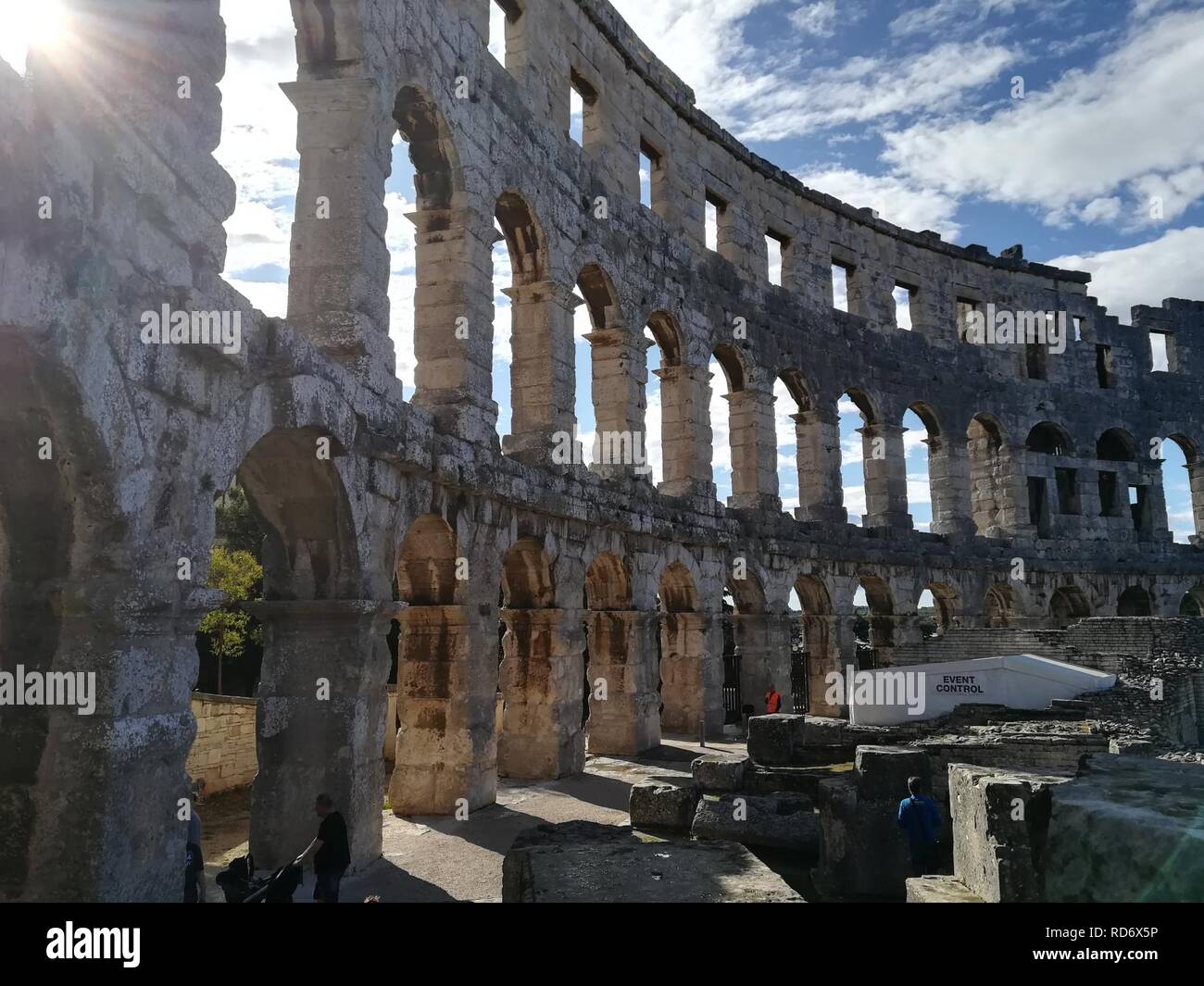 Amphitheatre (Pula), interior 87 Stock Photo - Alamy