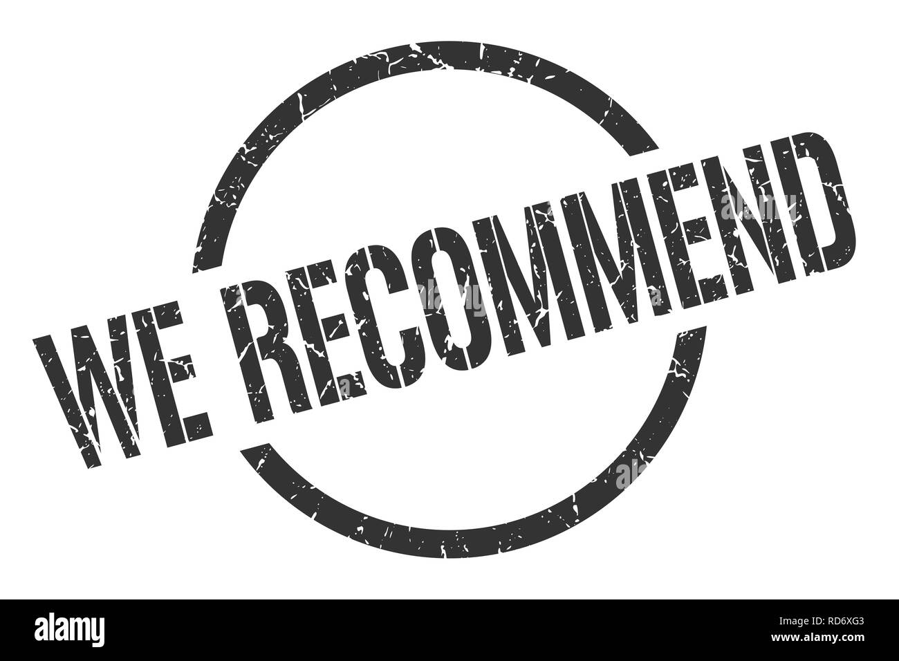 we recommend black round stamp Stock Vector Image & Art - Alamy