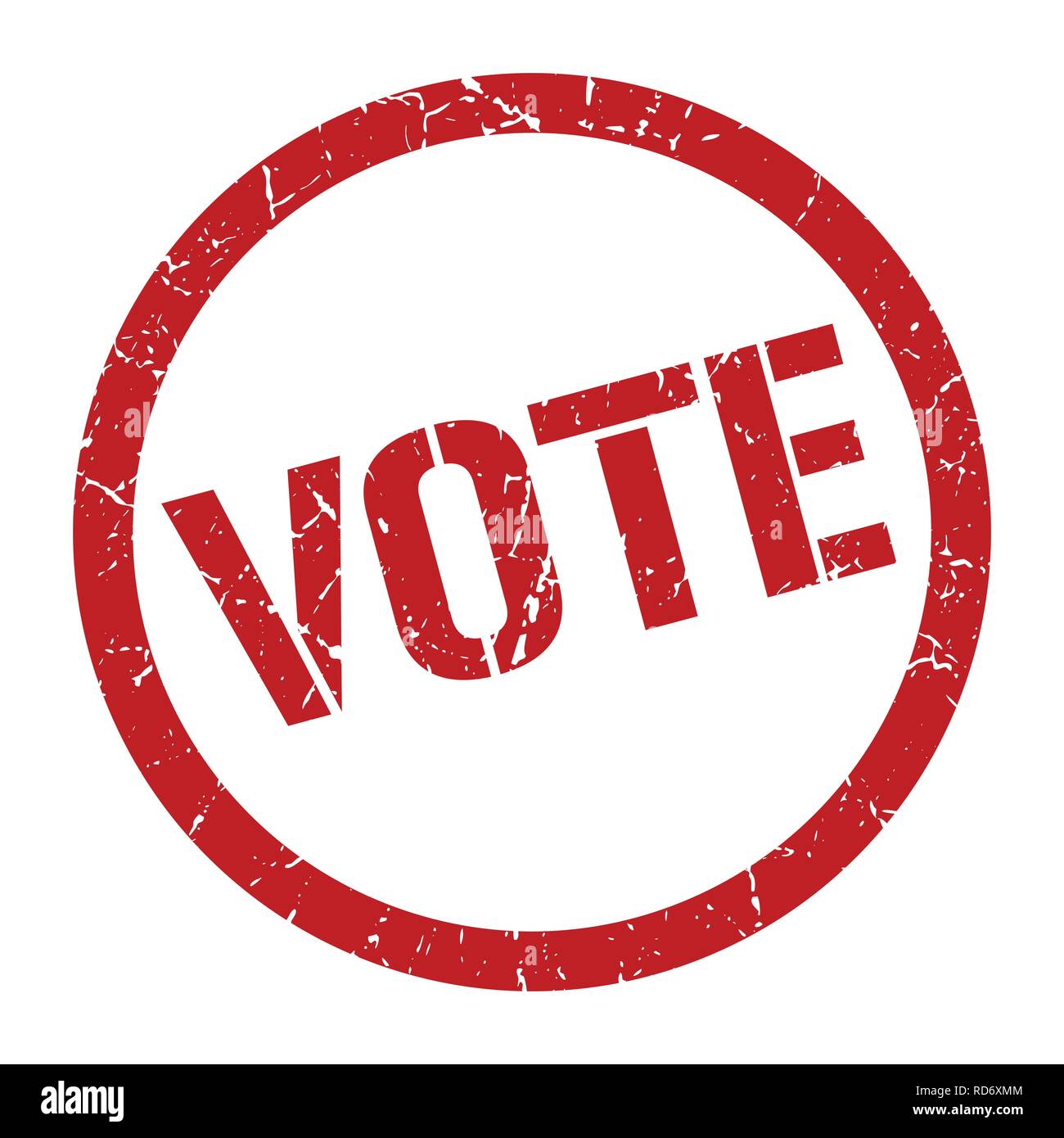 vote red round stamp Stock Vector Image & Art - Alamy