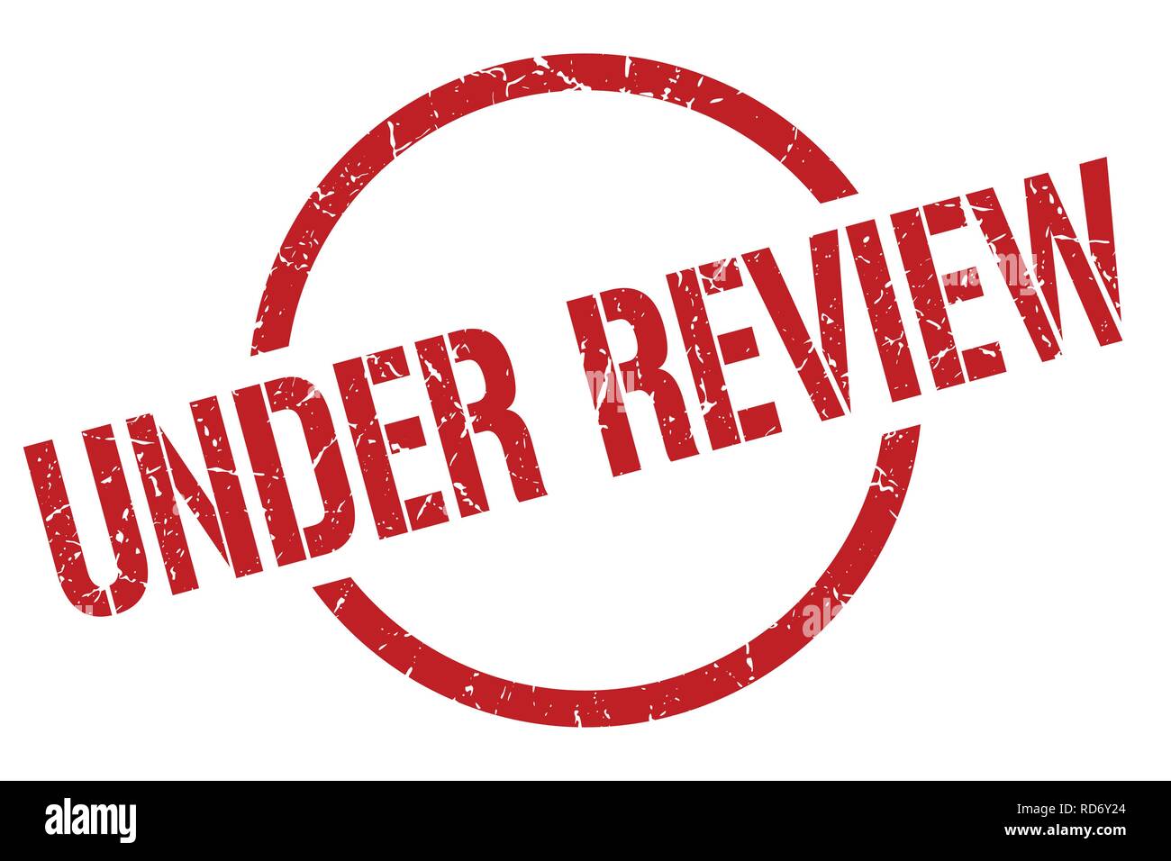 under review red round stamp Stock Vector Image & Art - Alamy