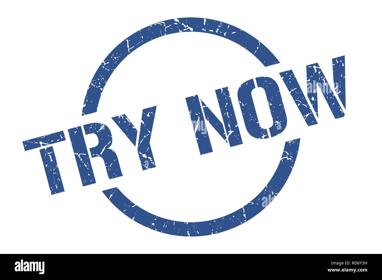 try now blue round stamp Stock Vector Image & Art - Alamy