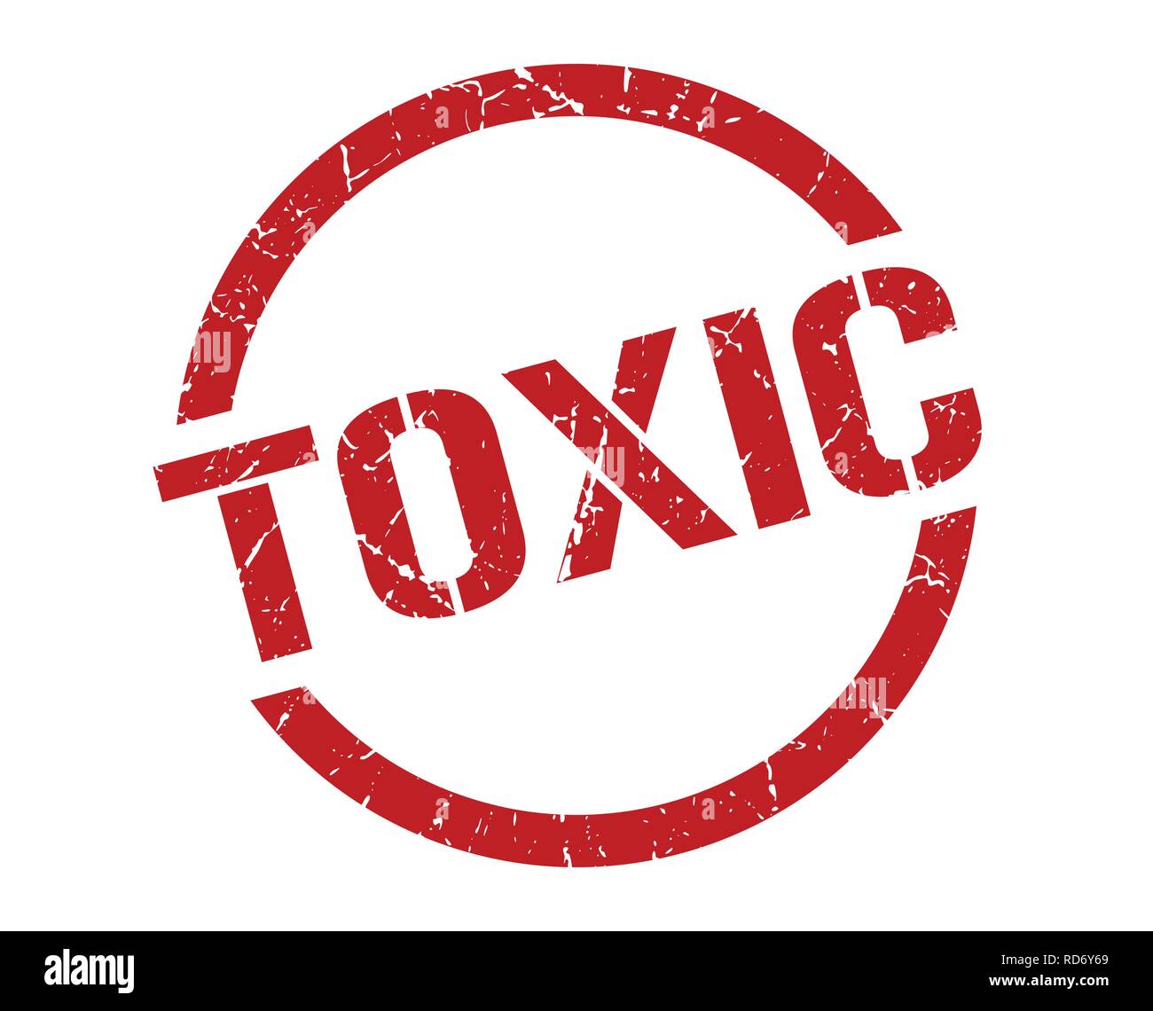 toxic red round stamp Stock Vector Image & Art - Alamy