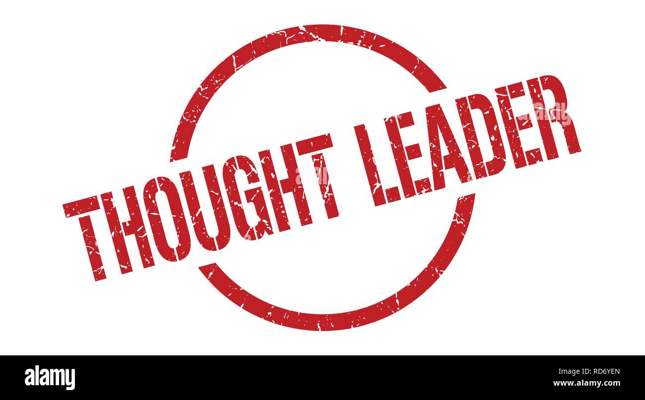 thought leader red round stamp Stock Vector Image & Art - Alamy