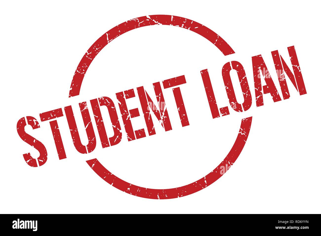 student loan red round stamp Stock Vector Image & Art - Alamy