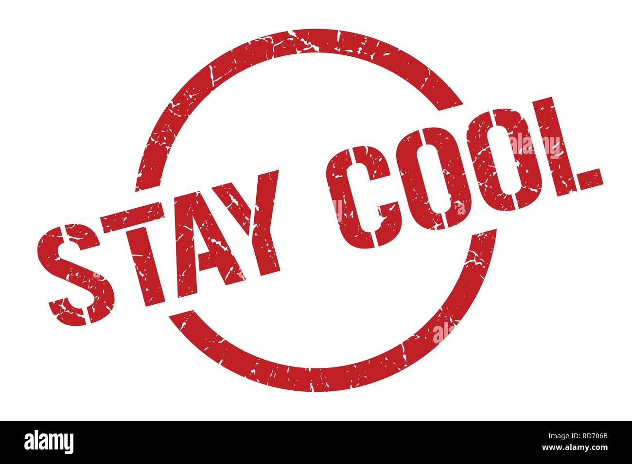 stay cool red round stamp Stock Vector Image & Art - Alamy
