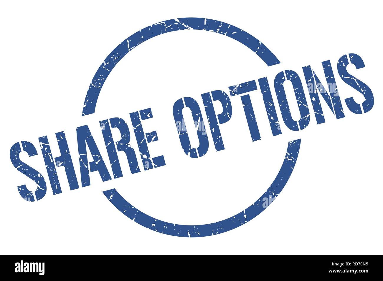 share options blue round stamp Stock Vector Image & Art - Alamy