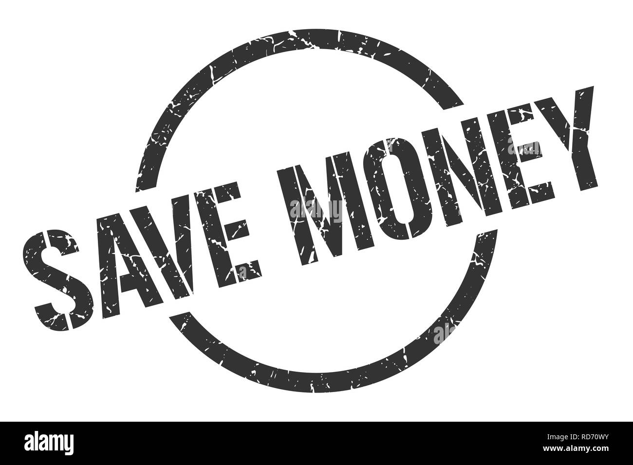 save money black round stamp Stock Vector Image & Art - Alamy