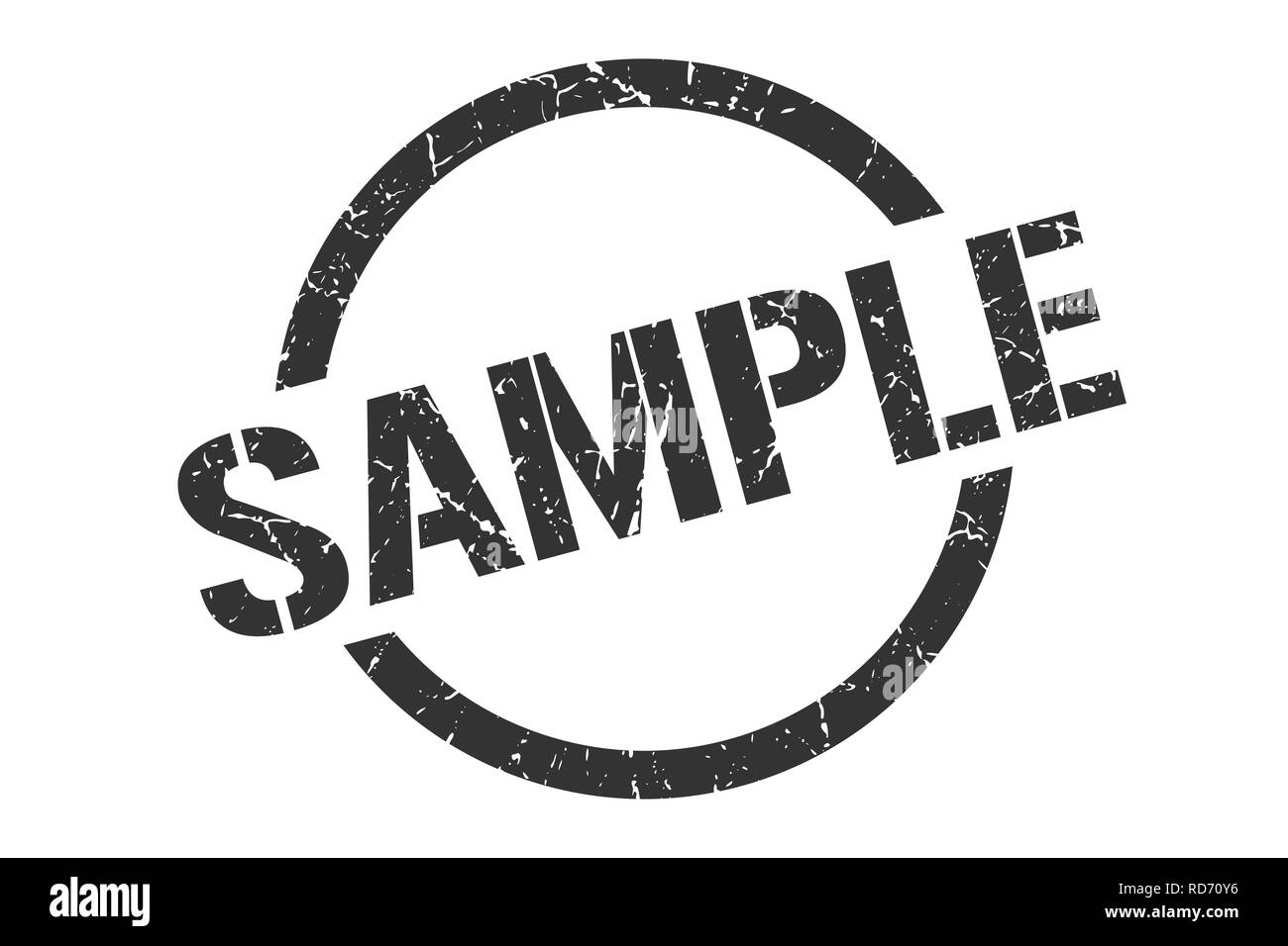 sample black round stamp Stock Vector Image & Art - Alamy
