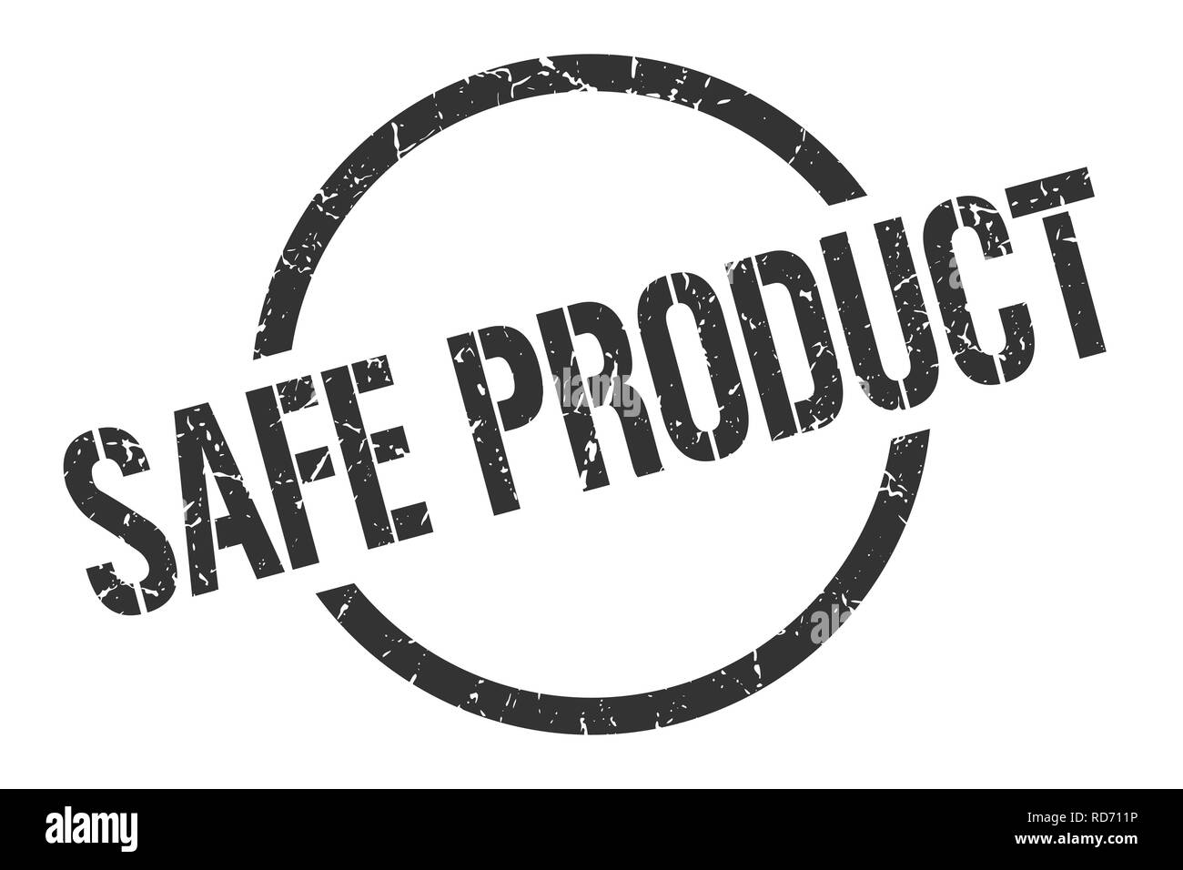 safe product black round stamp Stock Vector Image & Art - Alamy