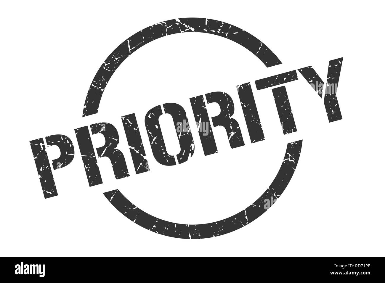 priority black round stamp Stock Vector Image & Art - Alamy