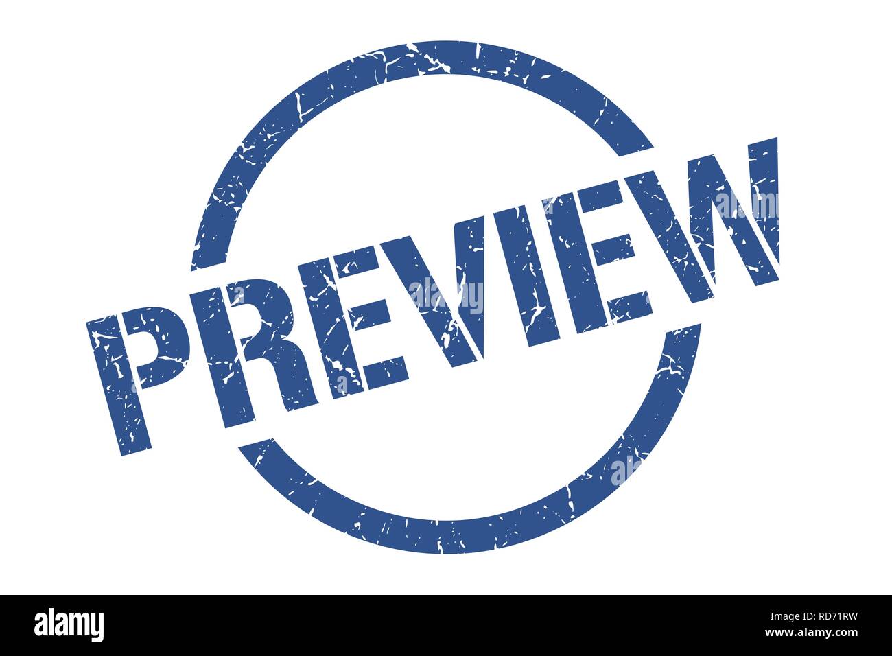 preview blue round stamp Stock Vector Image & Art - Alamy