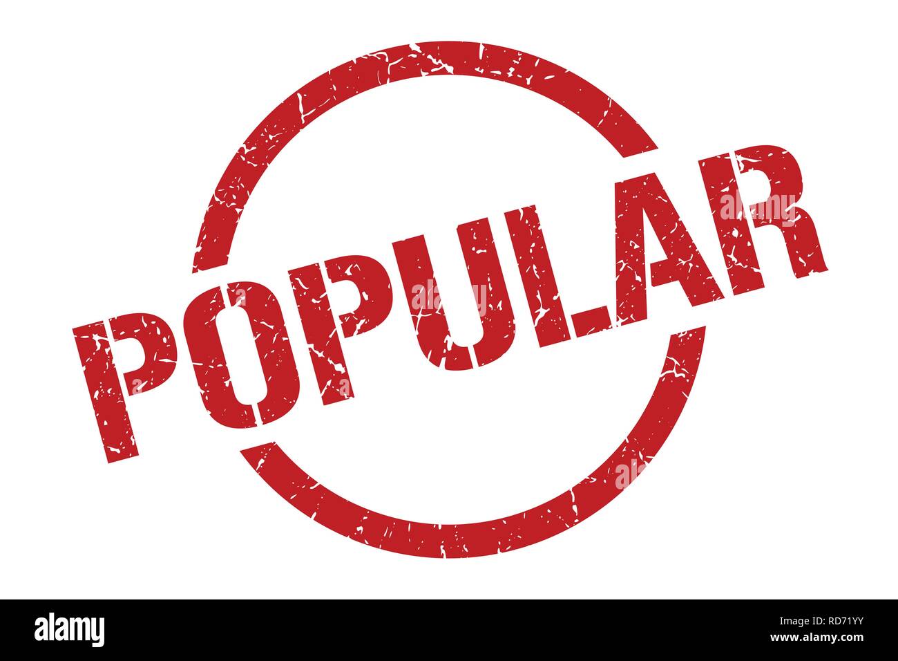 popular red round stamp Stock Vector Image & Art - Alamy