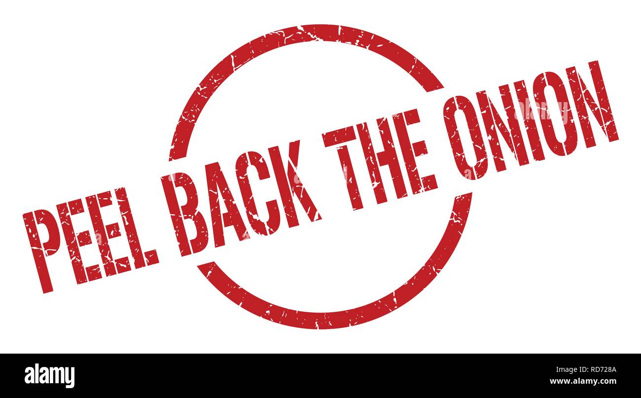 peel back the onion red round stamp Stock Vector Image & Art - Alamy