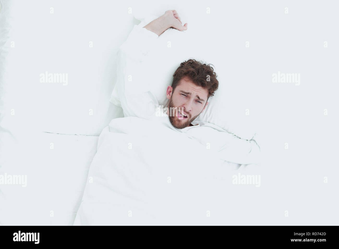 background image waking up beautiful men Stock Photo - Alamy