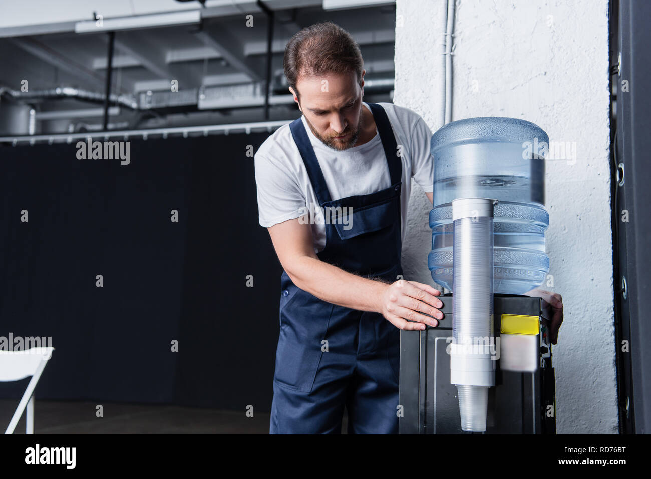 Serious adult handyman in hi-res stock photography and images - Alamy