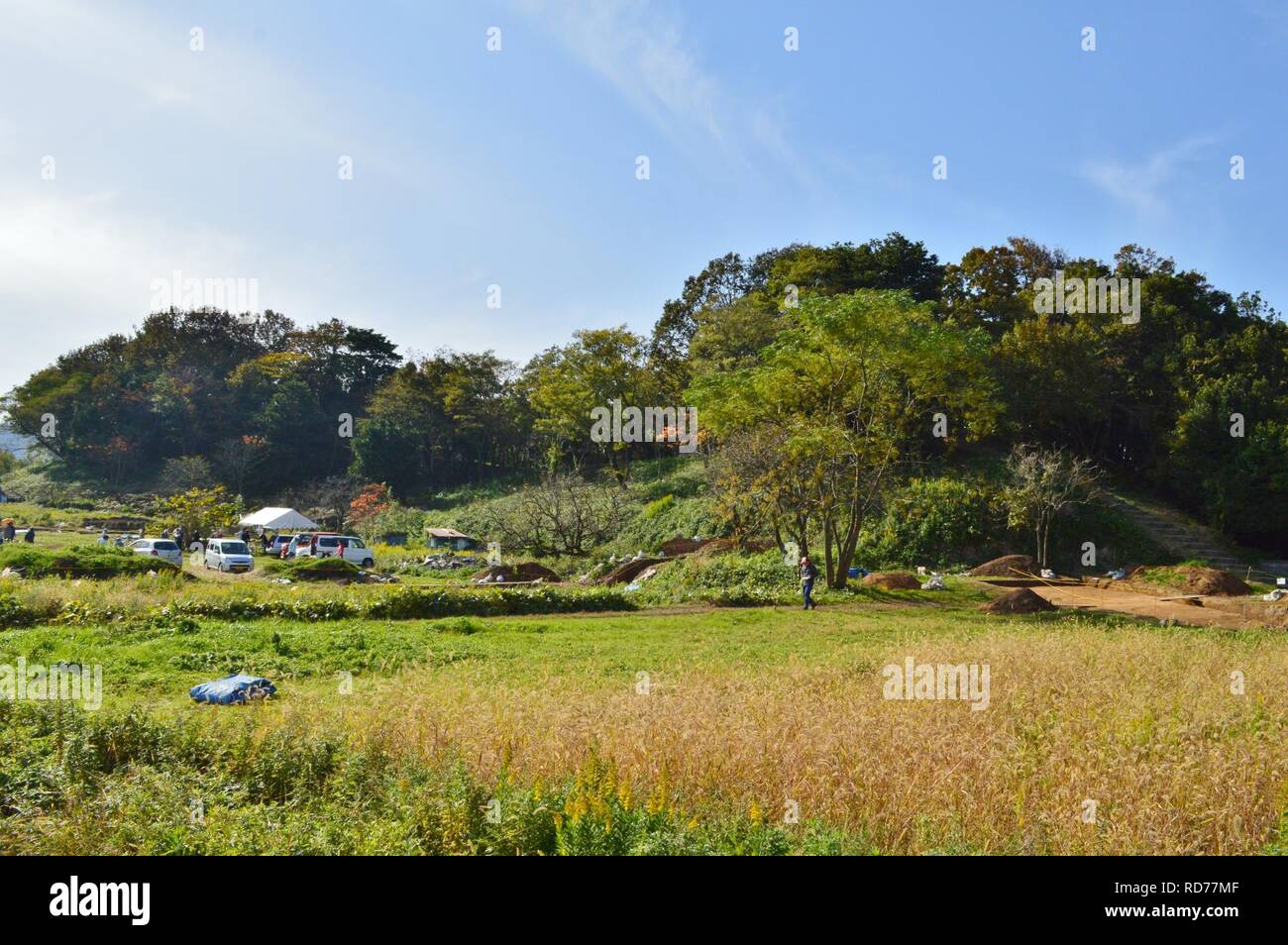 Amino Choshiyama Kofun, zenkei-1 Stock Photo - Alamy