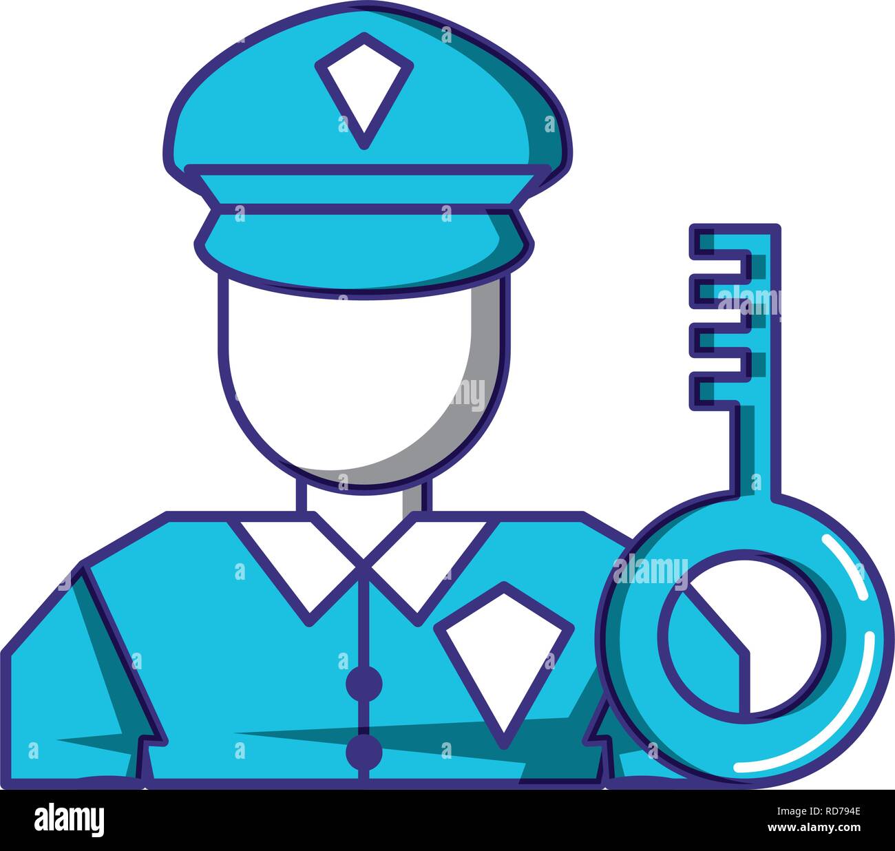 American police official Stock Vector Images - Alamy