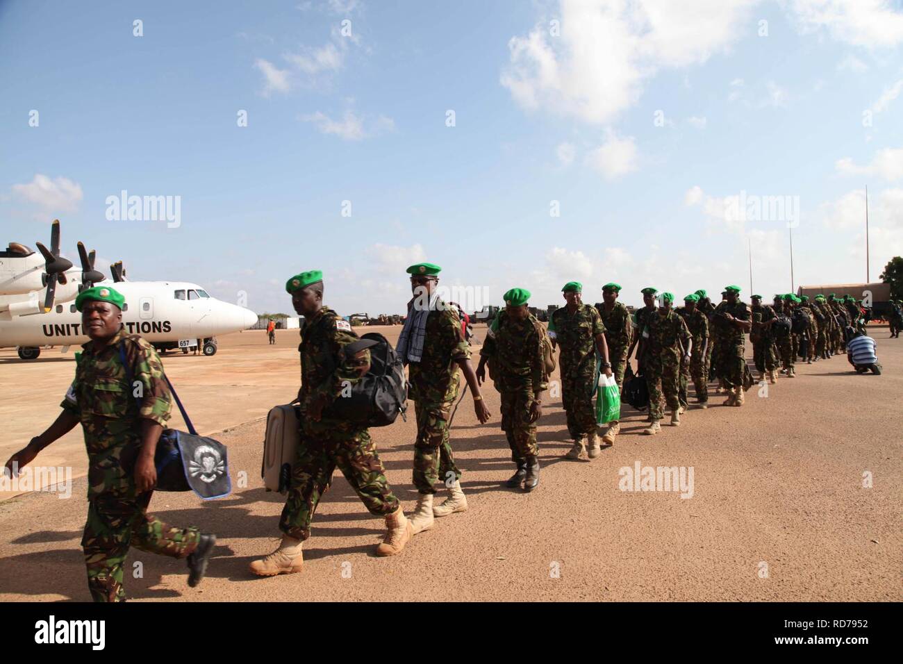 Amisom KDF Troops In Kismayo Take Rotation 013. (15795421640 Stock Photo - Alamy