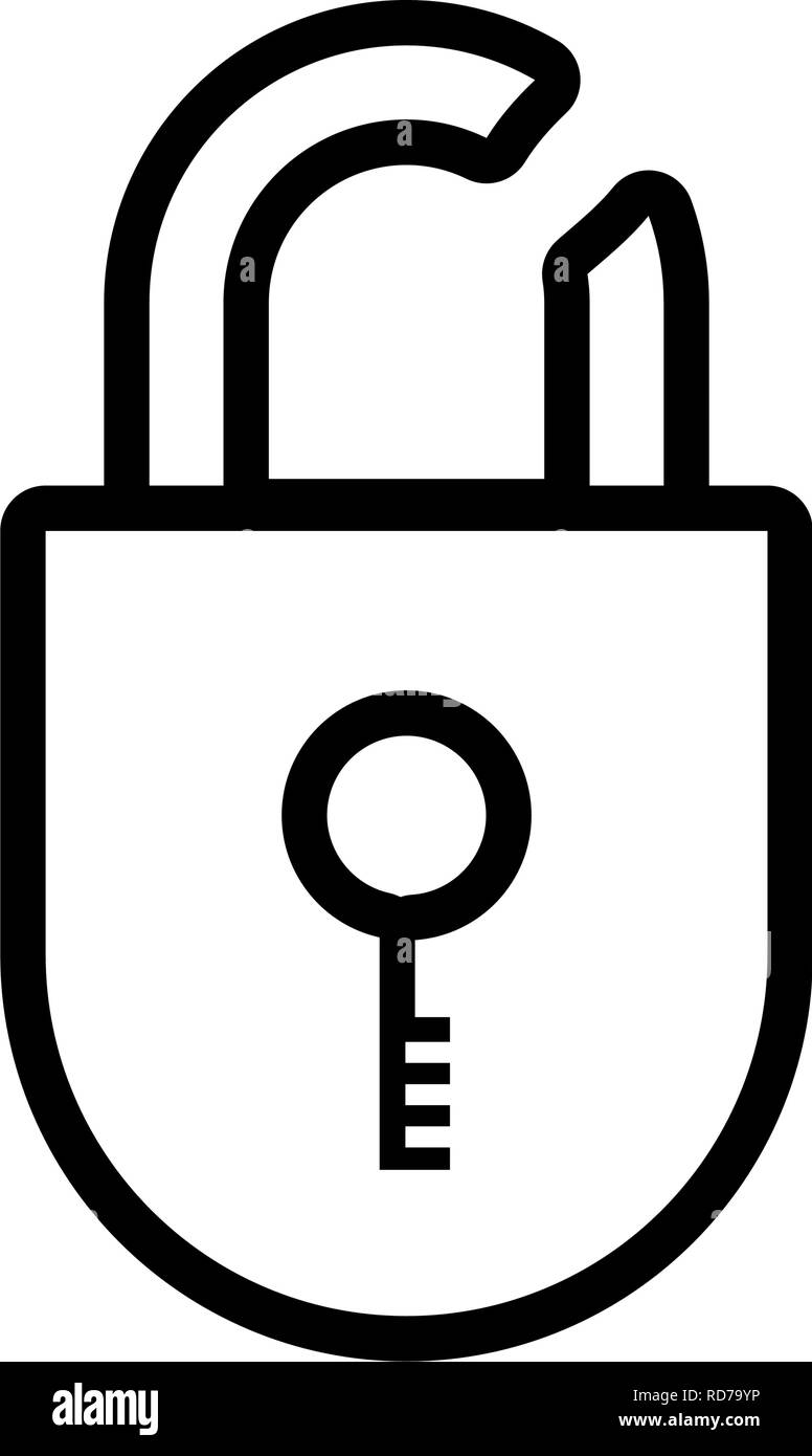 Brocken padlock Stock Vector Images - Alamy