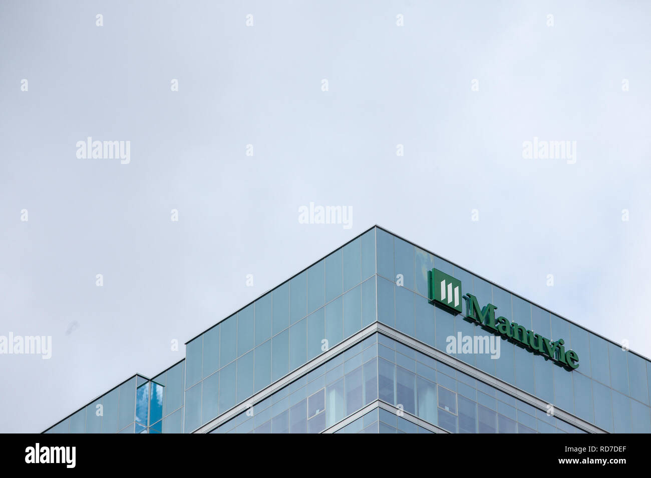 Manuvie logo hi-res stock photography and images - Alamy