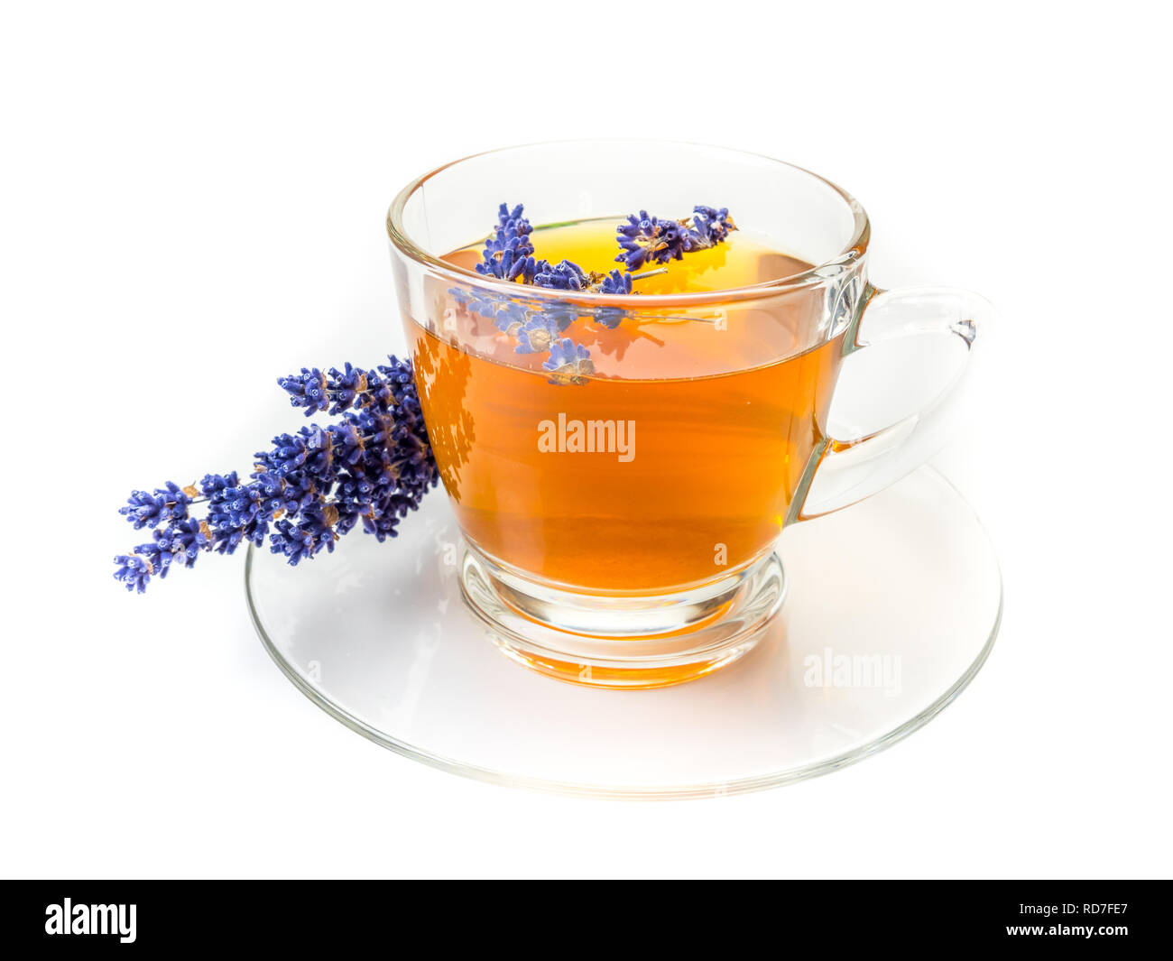 Lavender tea isolated Stock Photo - Alamy