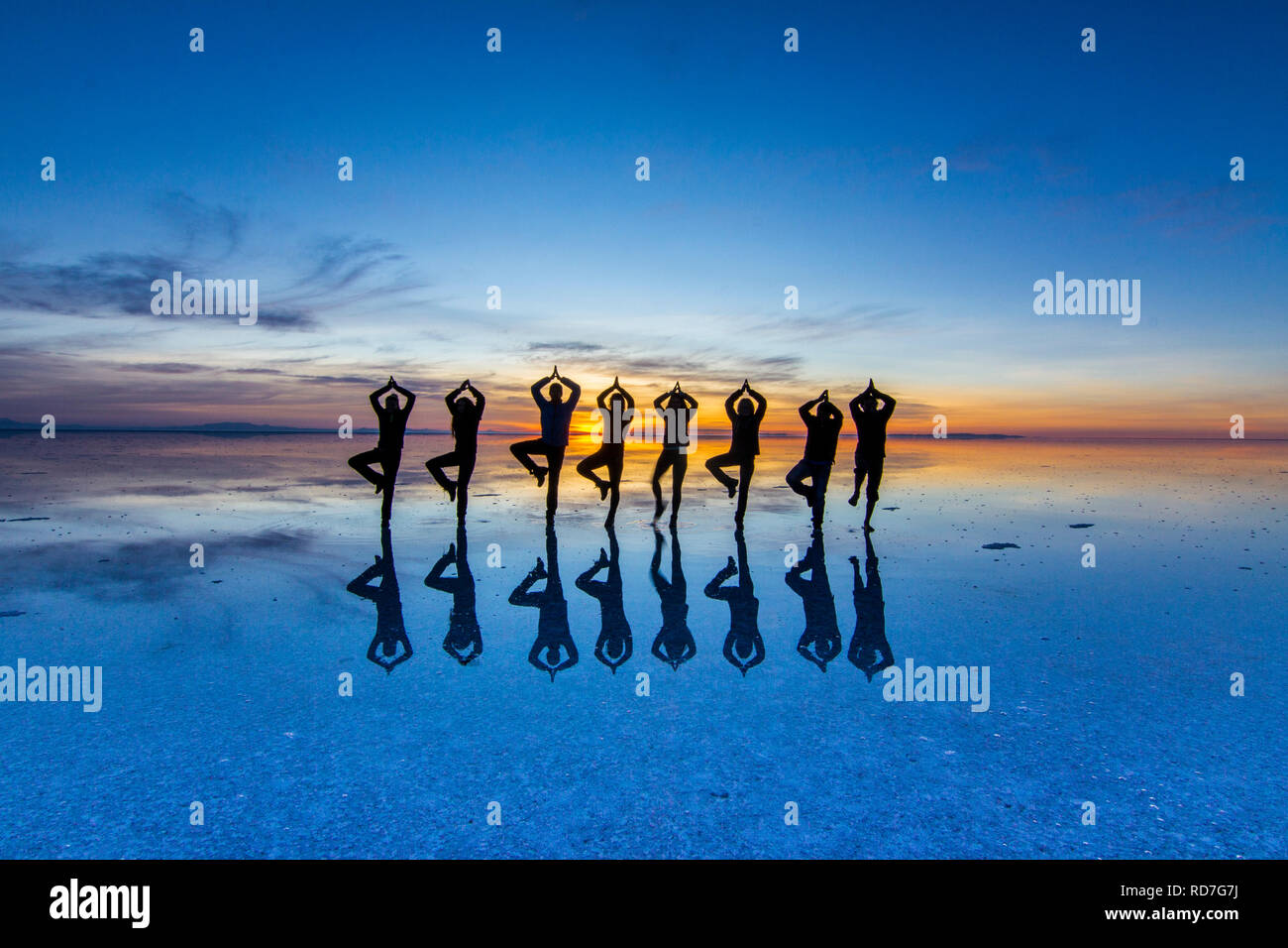 People reflections at Uyuni saltflats. One of the most amazing things ...