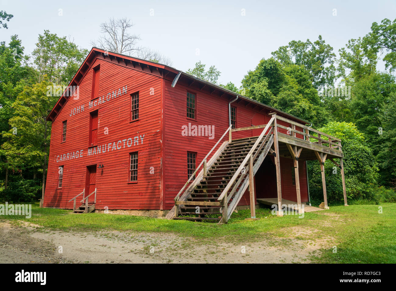 Historic farm buildings at Ohio's only National Park, Cuyahoga Valley ...