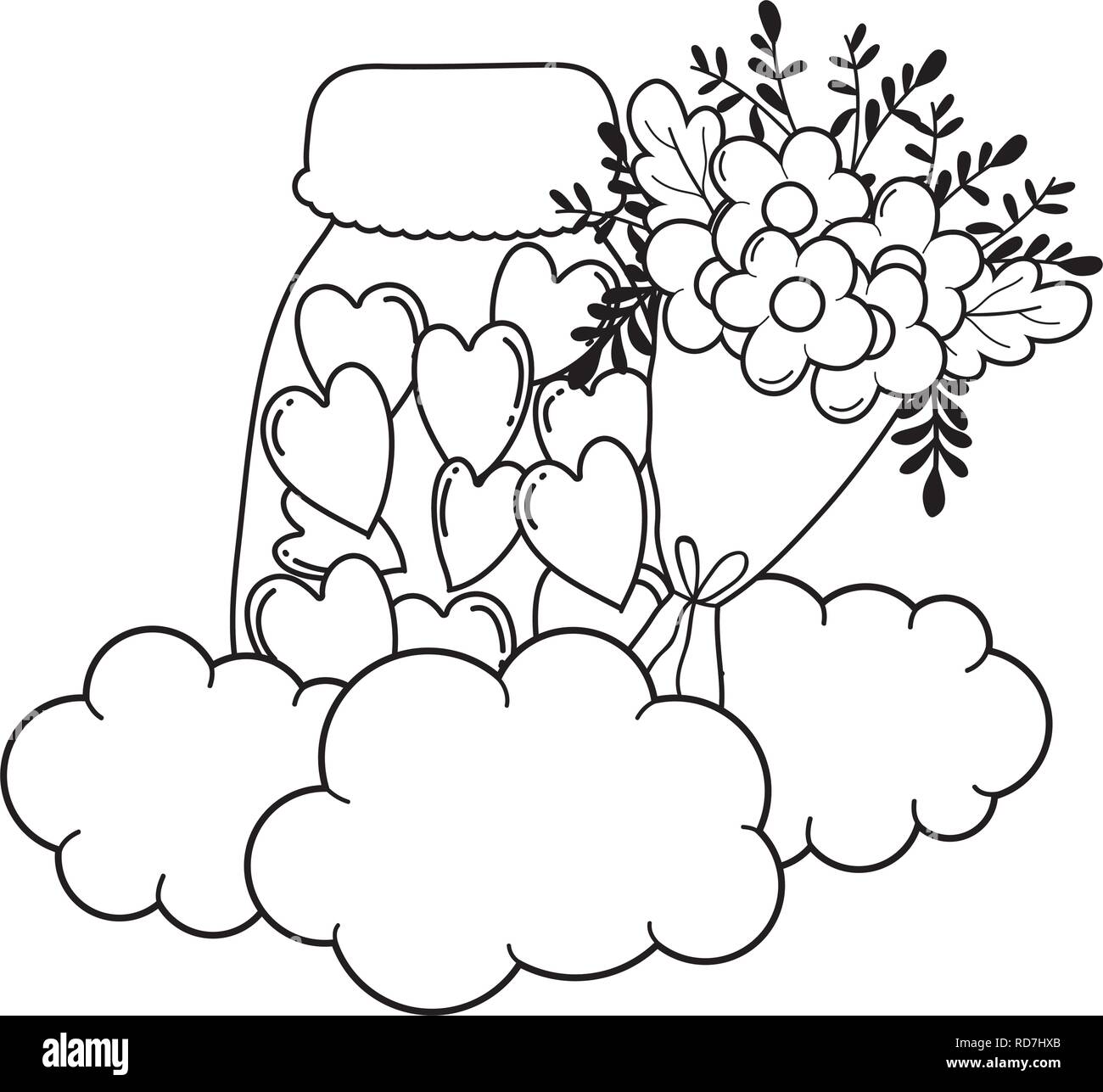 Hearts can Black and White Stock Photos & Images - Alamy