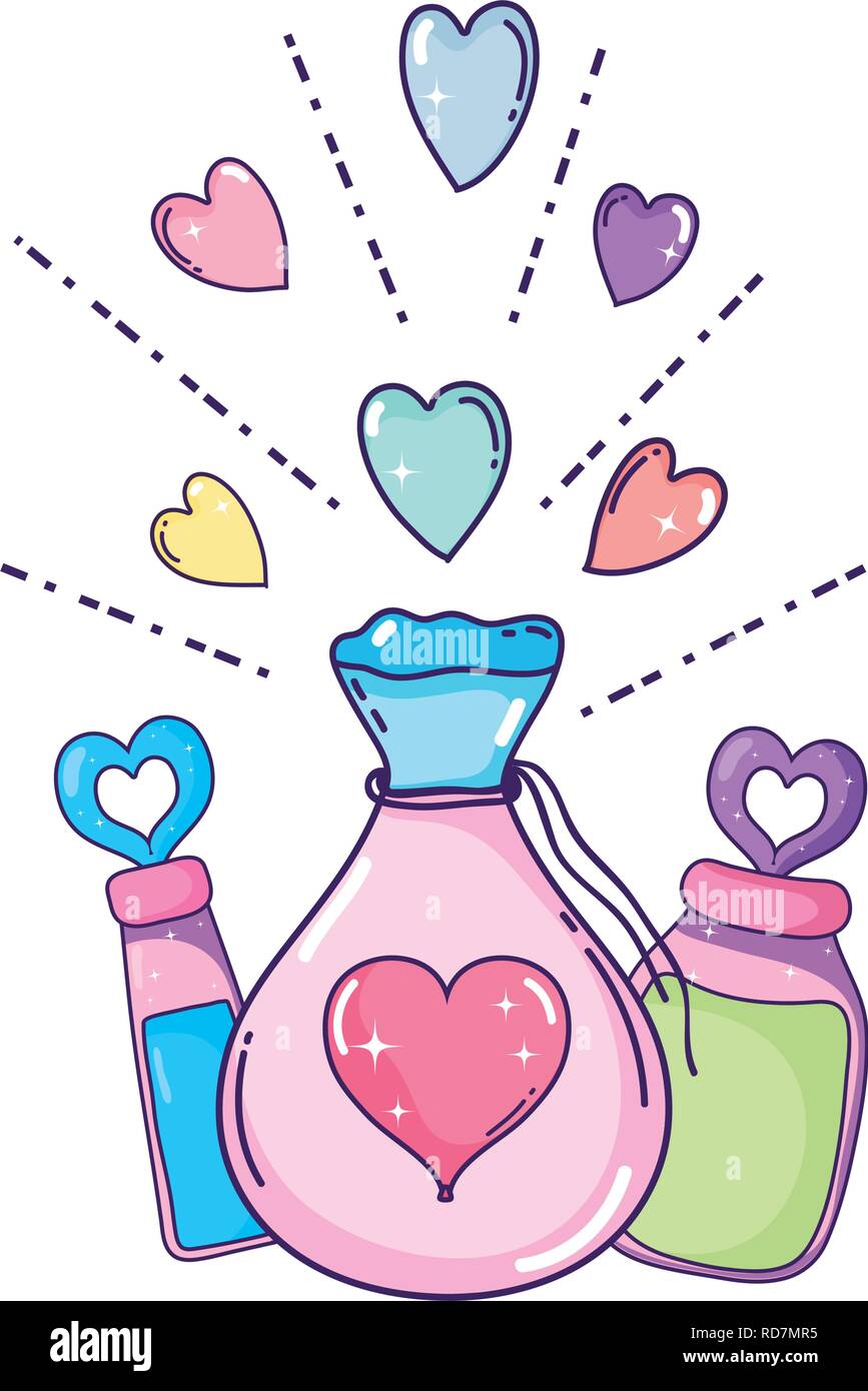 Alchemist bottles illustration Stock Vector Images - Alamy