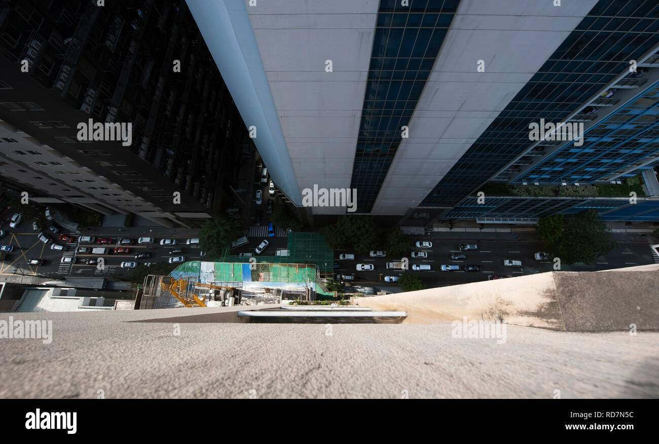 High rise condominium construction in Makati, Manila business district ...