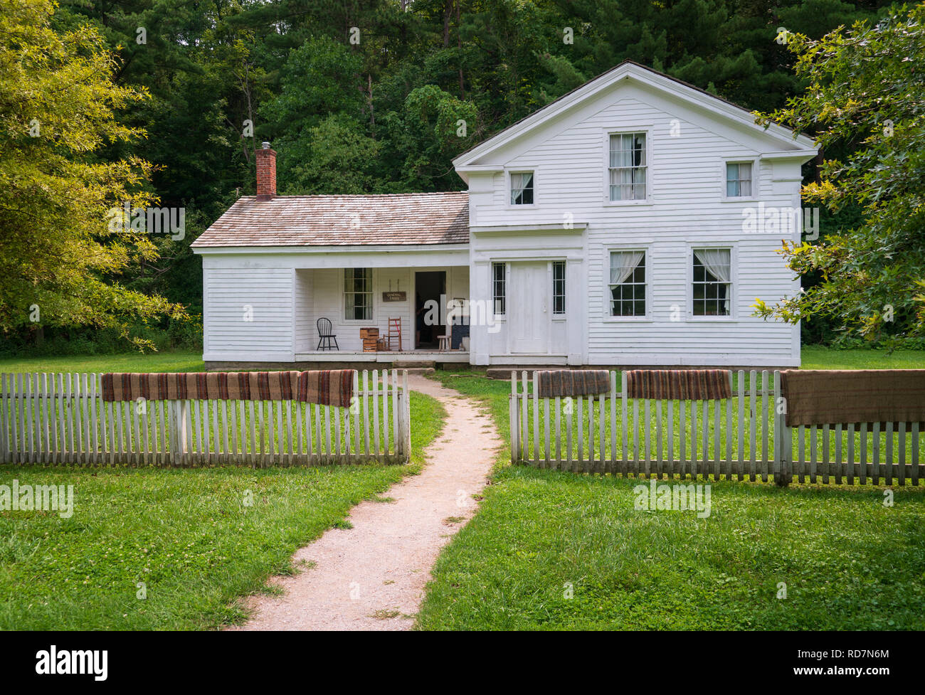 The historic Hale Farm Village in Ohio's only National Park, Cuyahoga ...