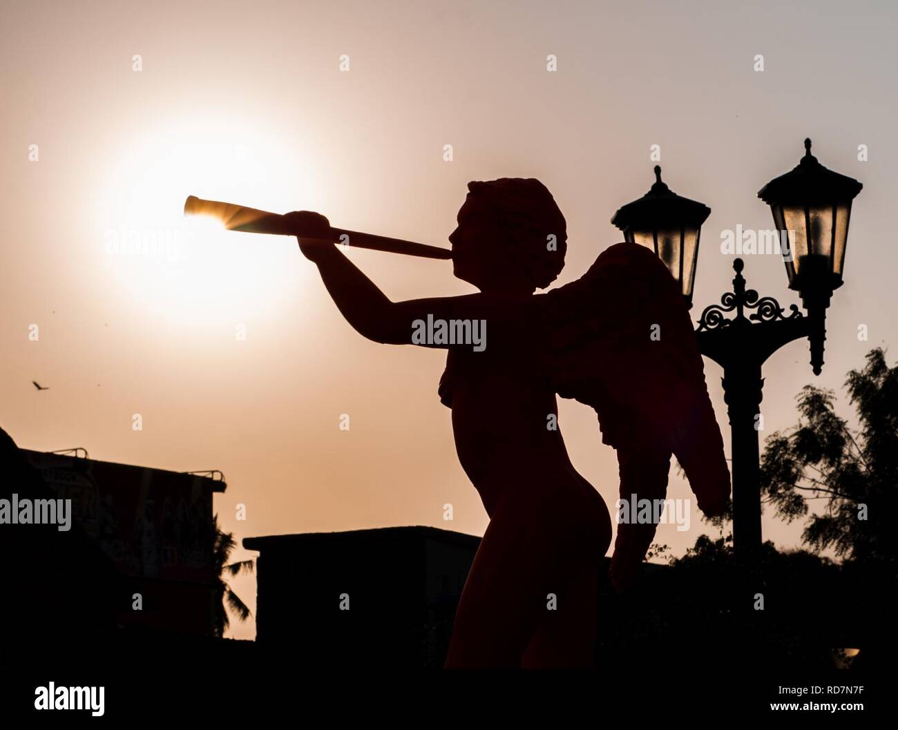 Angel source of Santa Lucia Stock Photo - Alamy