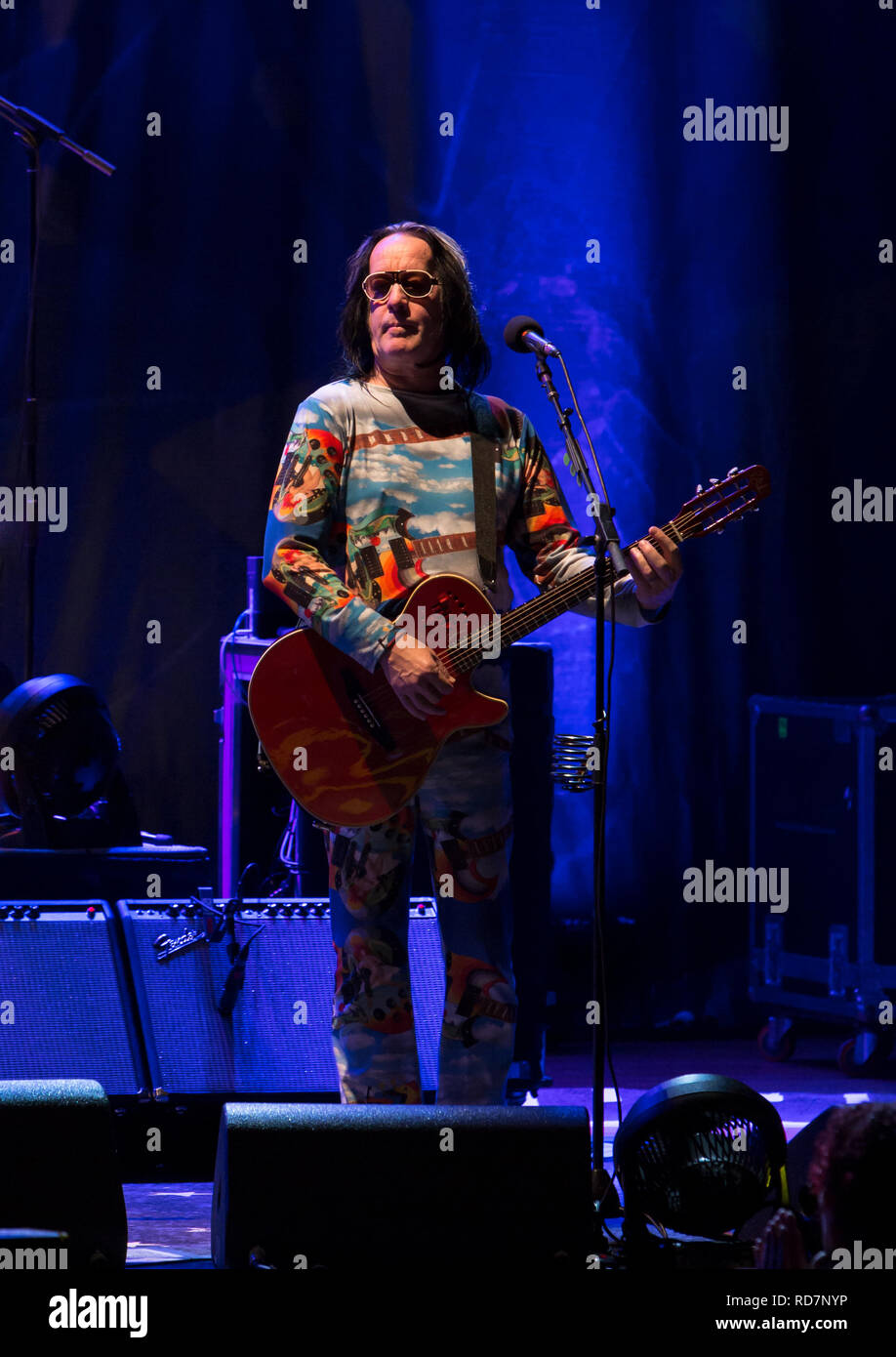 Guitarist Todd Rundgren performs at Massey Hall in Toronto with the ...