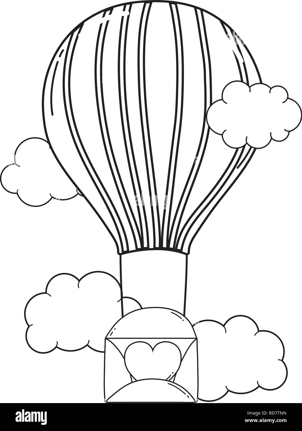 Envelope in air Stock Vector Images - Alamy