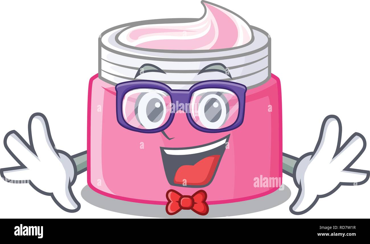 Geek face cream in the cartoon form Stock Vector Image & Art - Alamy