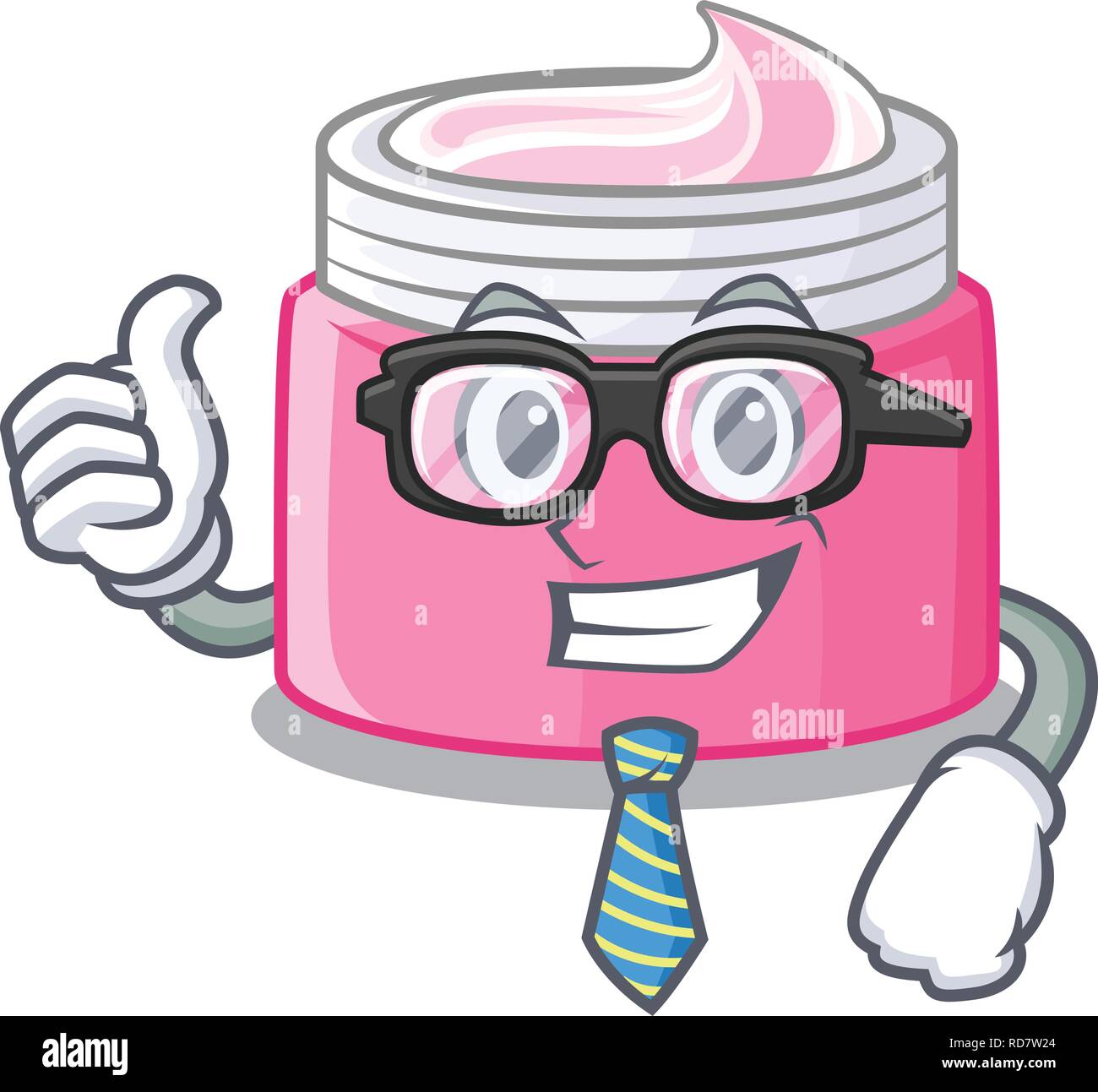 Businessman face cream in the cartoon form Stock Vector Image & Art - Alamy