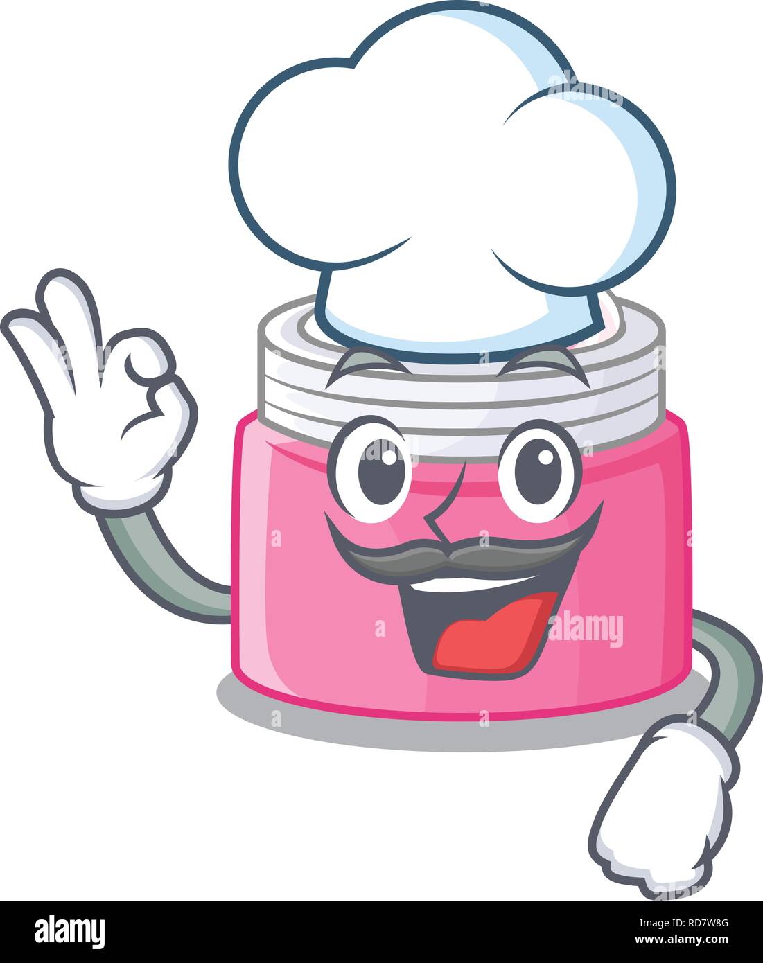 Chef face cream in the cartoon form Stock Vector Image & Art - Alamy