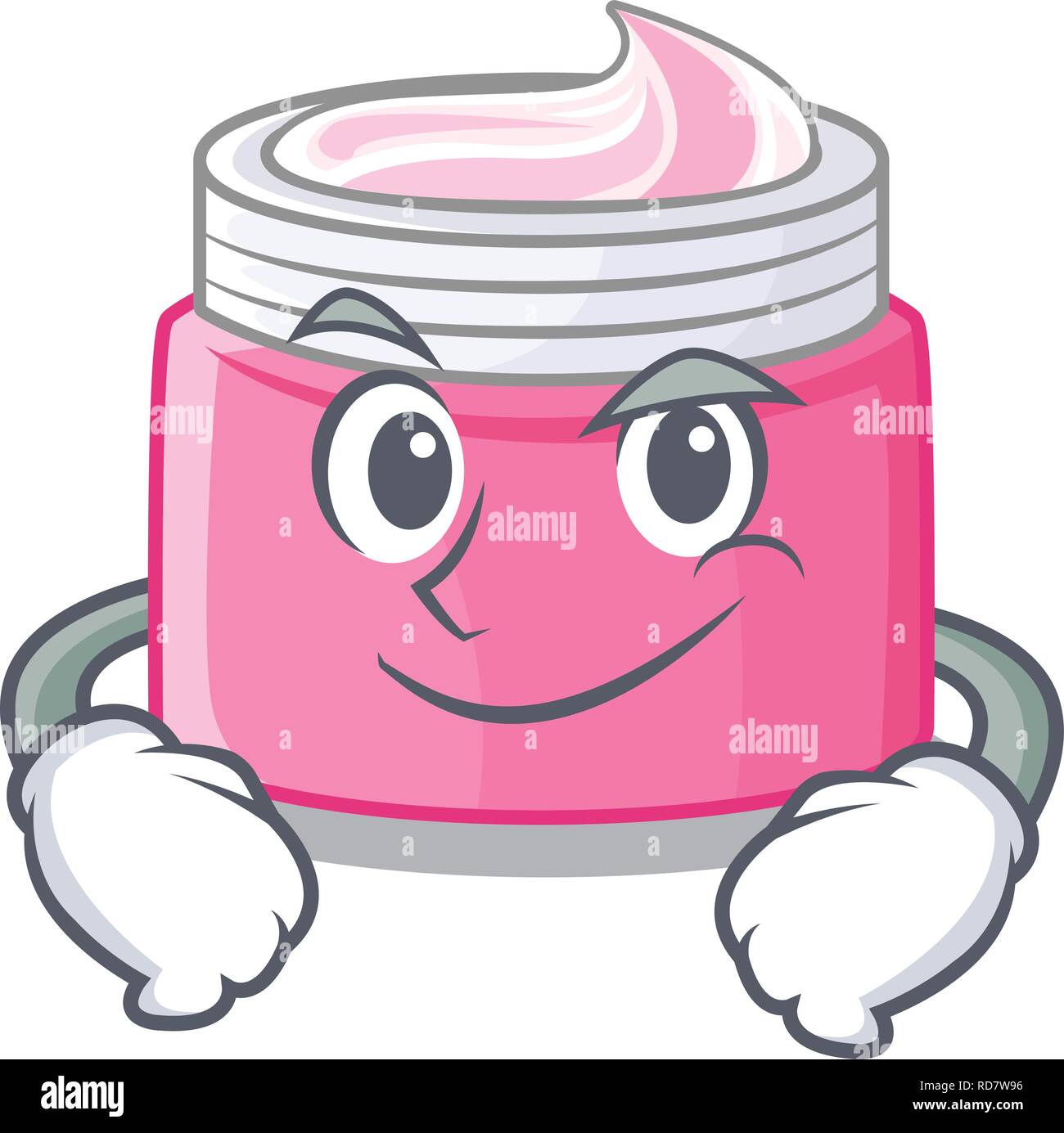 Smirking face cream in the cartoon form Stock Vector Image & Art - Alamy