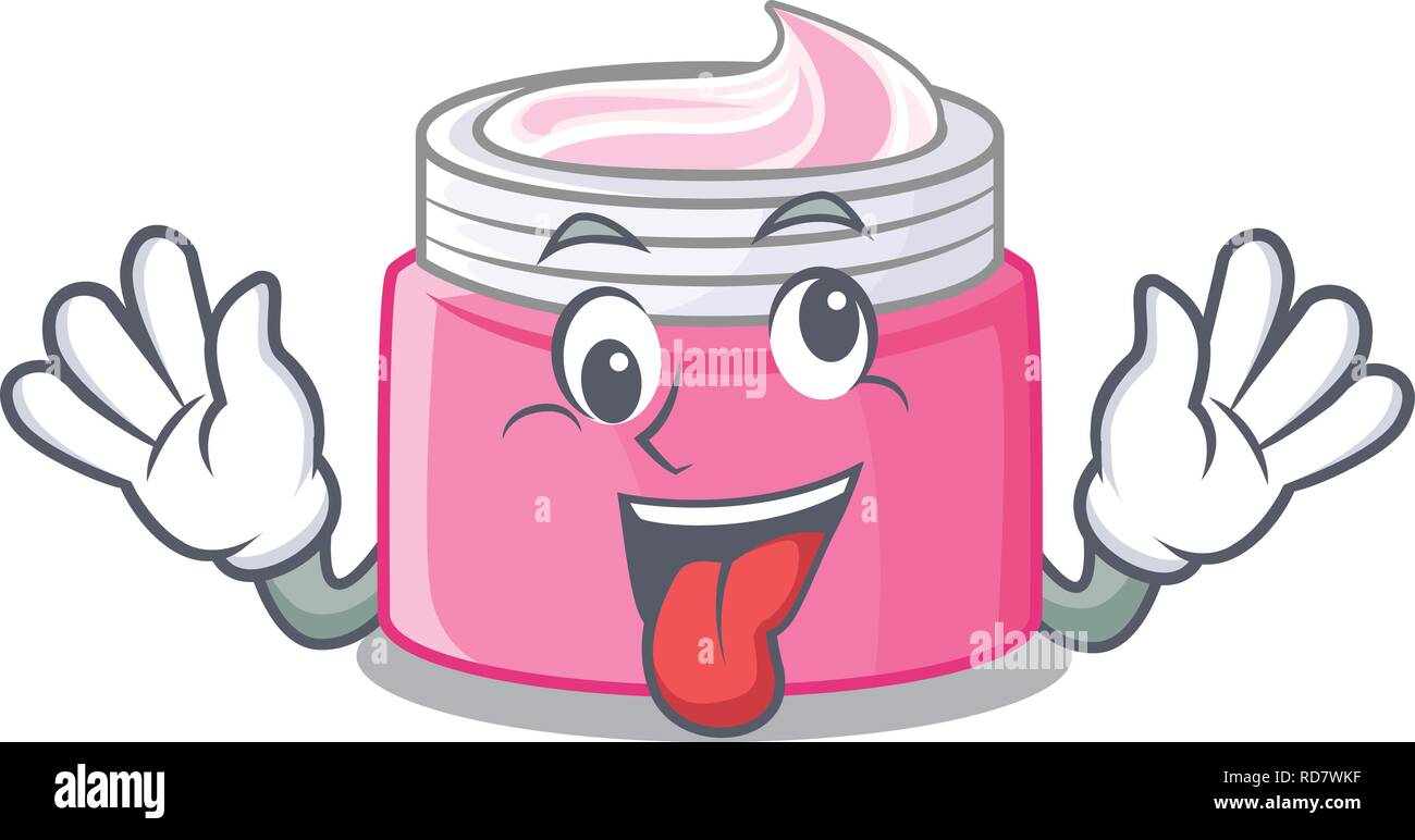 Crazy face cream in a cartoon jar Stock Vector Image & Art - Alamy