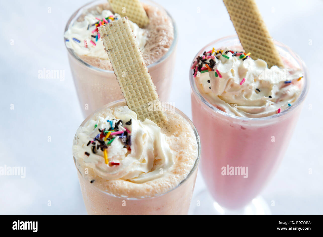 Ice Cream Shakes Stock Photo - Alamy