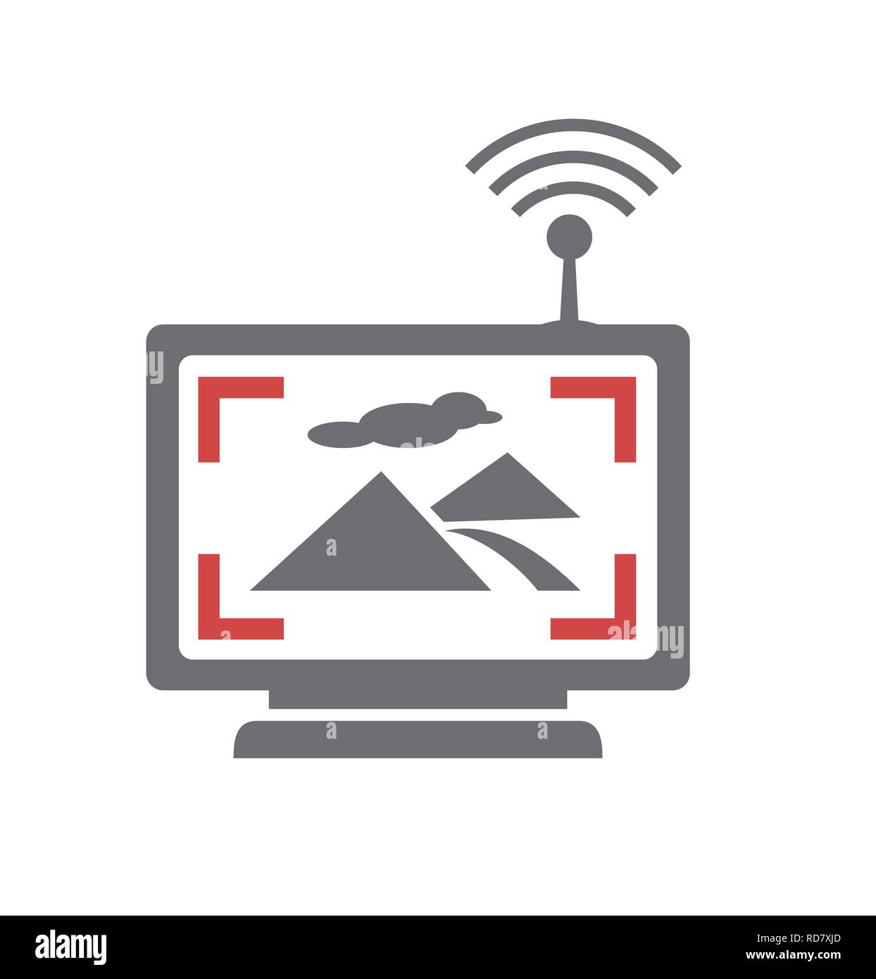 Device drone control software icon on white background for graphic and ...