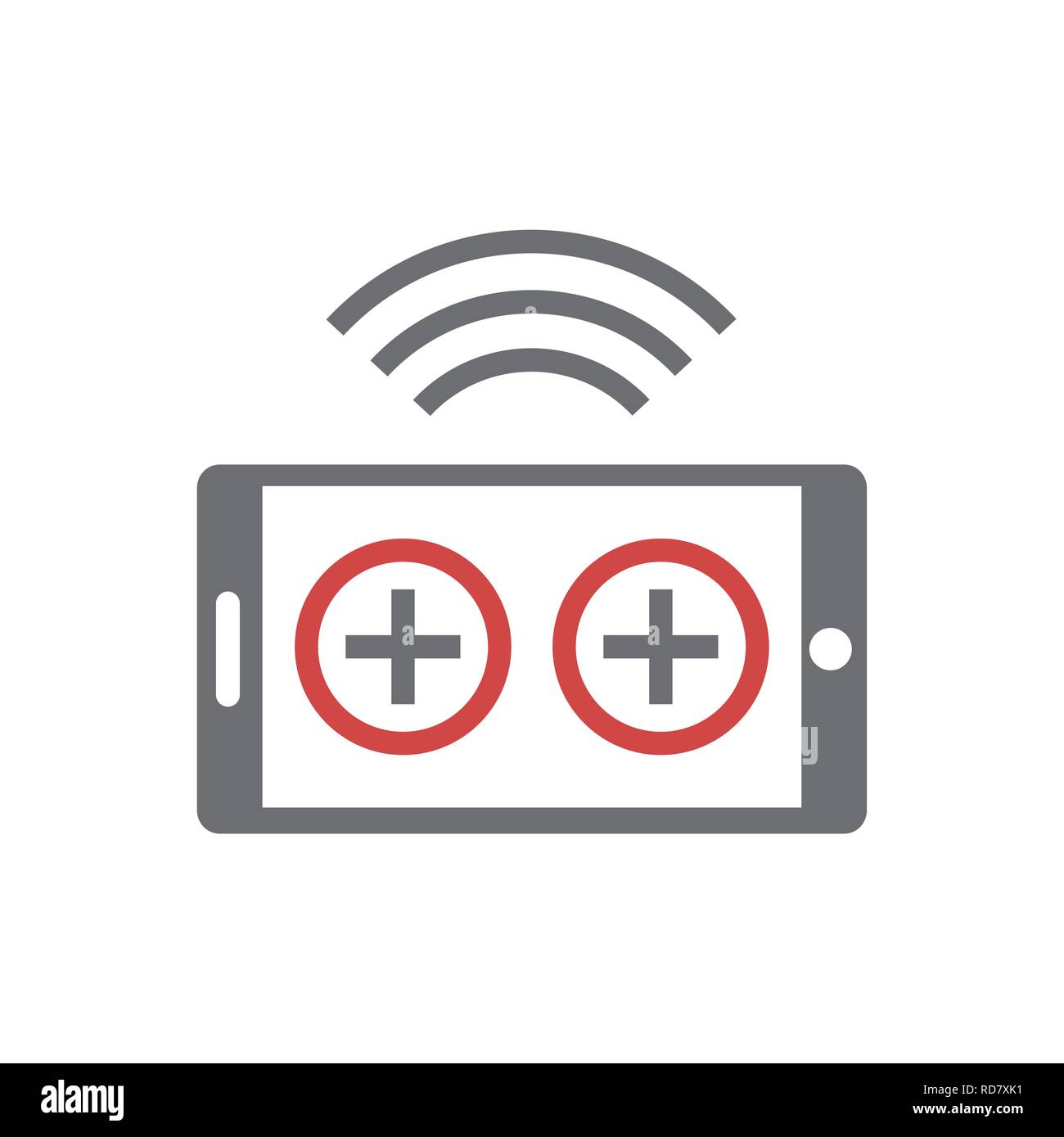 Device drone control software icon on white background for graphic and ...