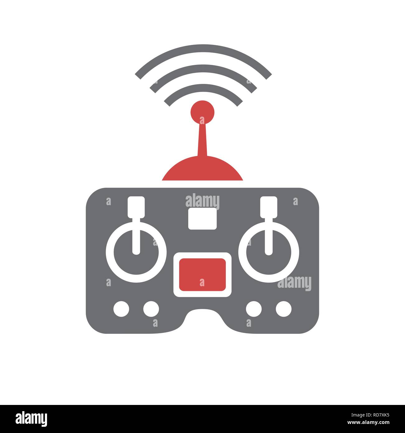 Device drone control software icon on white background for graphic and ...
