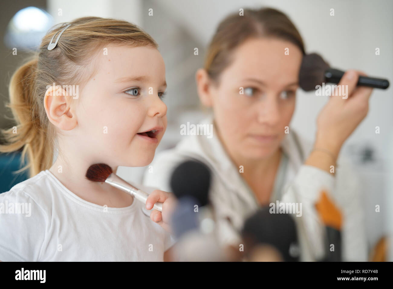 Child copying parent hi-res stock photography and images - Alamy
