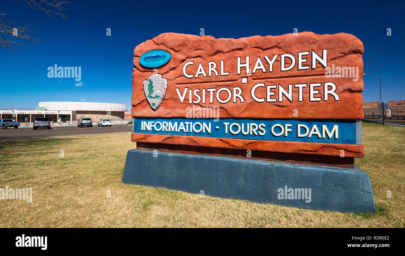 Carl Hayden Visitor Center at Glen Canyon Dam, Glen Canyon National ...
