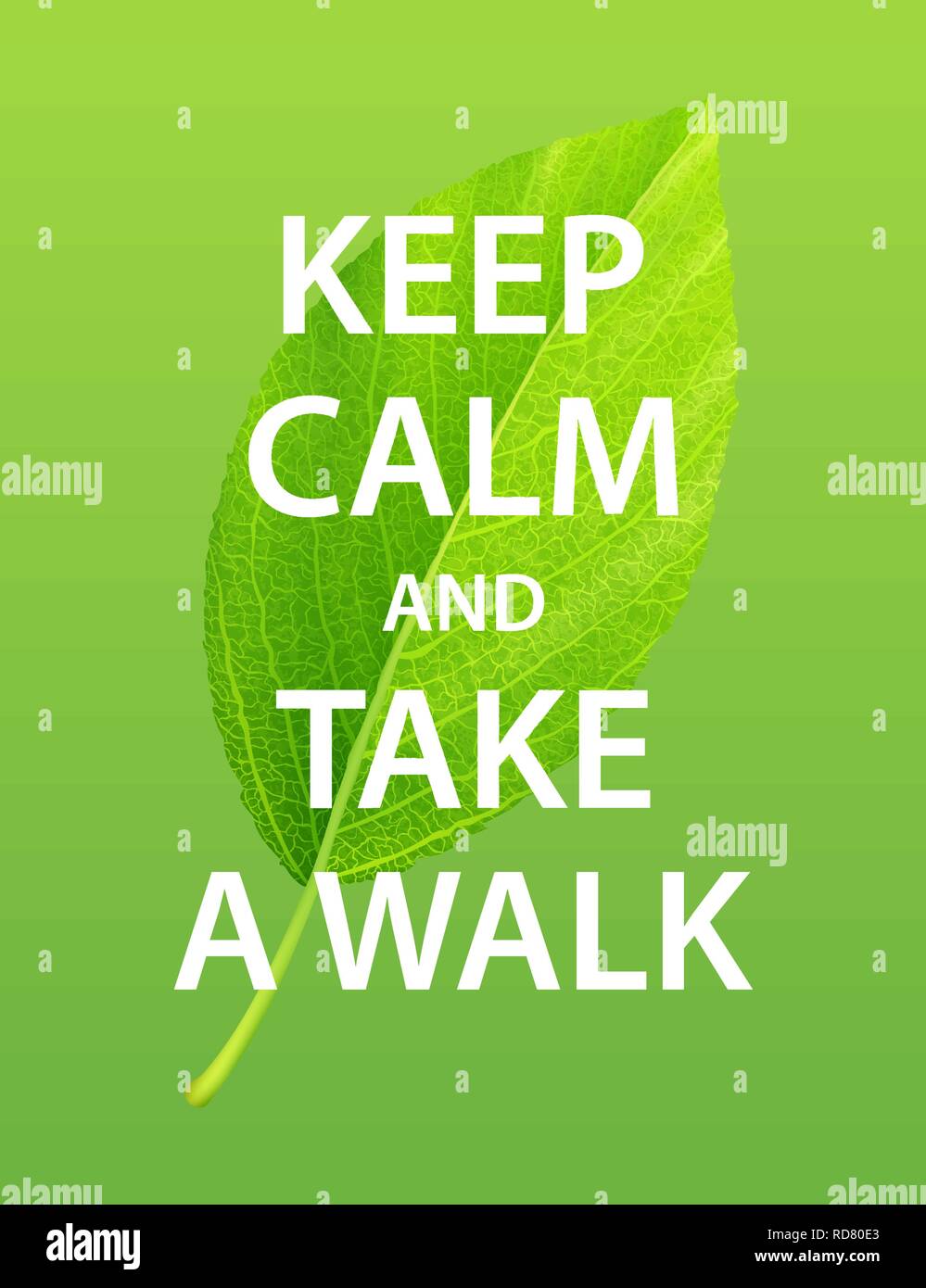 Take a leaf Stock Vector Images - Alamy