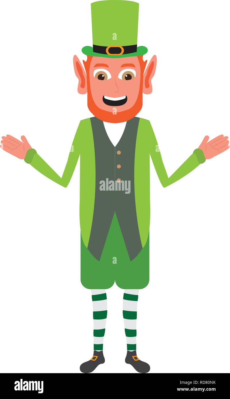Happy irish elf Stock Vector Image & Art - Alamy