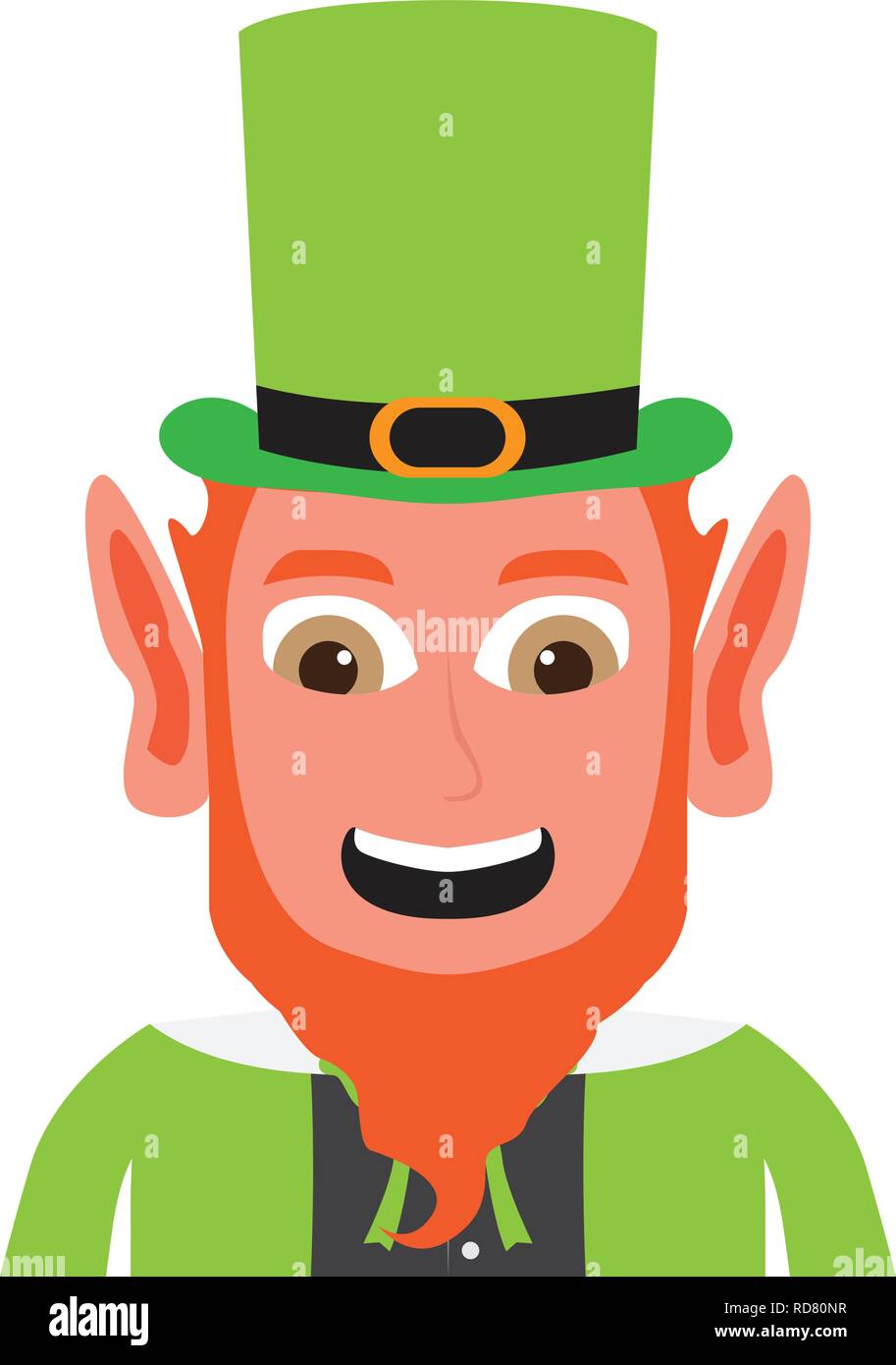 Avatar of a happy irish elf Stock Vector Image & Art - Alamy