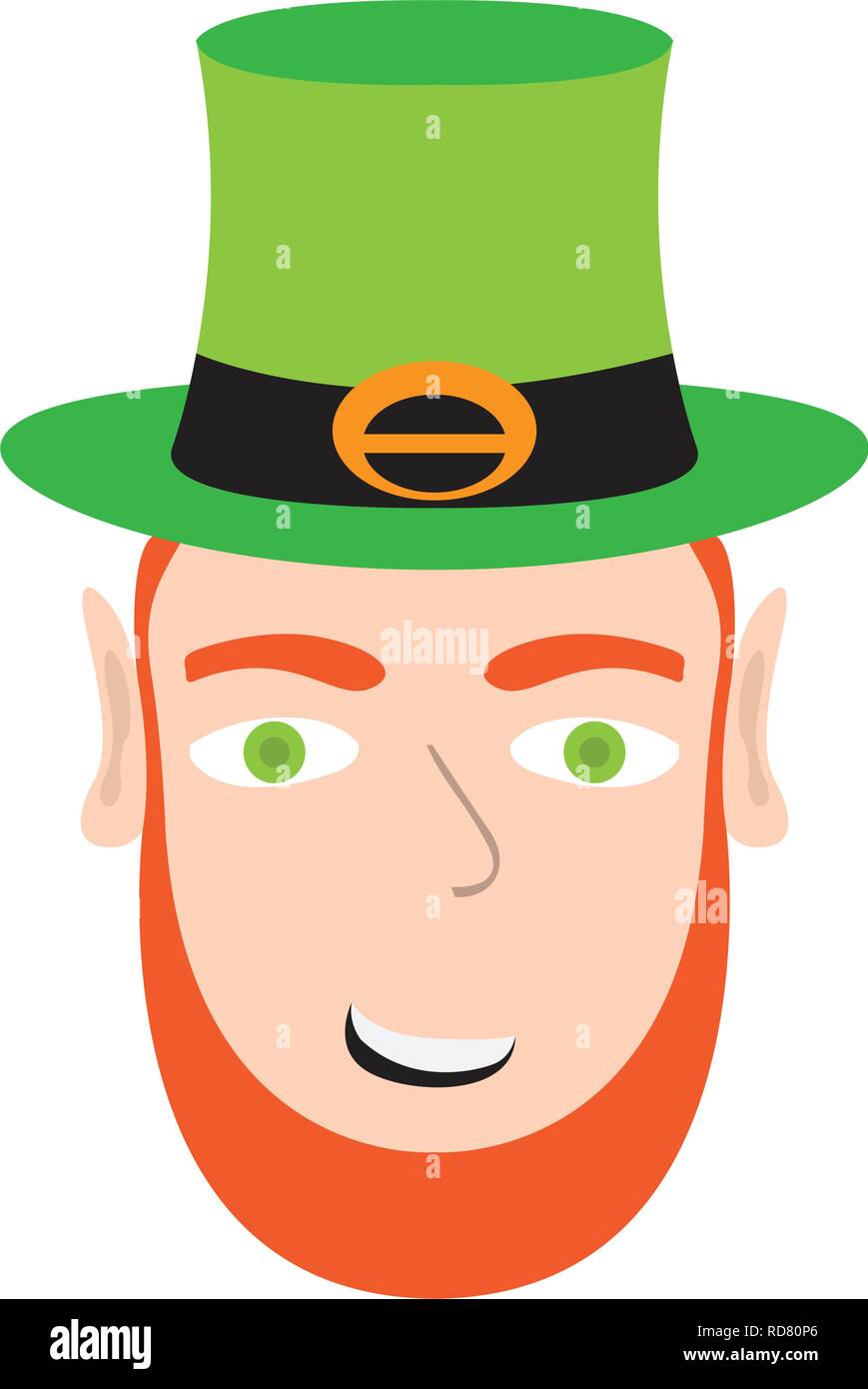 Avatar of a happy irish elf Stock Vector Image & Art - Alamy