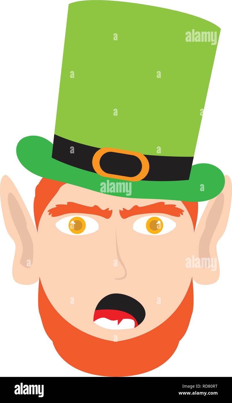 Avatar of amazed irish elf Stock Vector Image & Art - Alamy